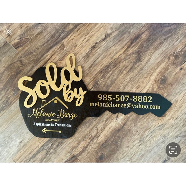 Realtor Sold Key Personalized - Etsy