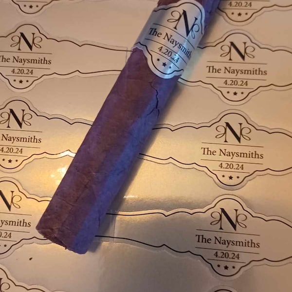 Gold Foil Cigar Labels, Custom Cigar Label, Cigar Bands, Cigar Wraps ...