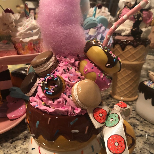 Bling Fake Ice Cream Cone-fake Ice Cream-fake Sweets-fake Food-photo ...