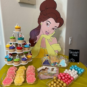 Princess Bust Table Top Decor, Princess Bust Cutouts, Princess Party ...