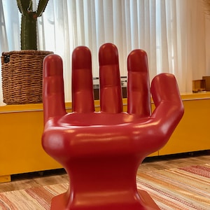 Dark Red RIGHT Hand Shaped Chair 32 Tall Adult Size 70's Retro EAMES ...