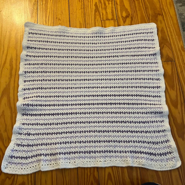 Crochet Puff Stripes Baby Blanket Pattern - Etsy Crochet Puff Stripes Baby Blanket Pattern - Etsy