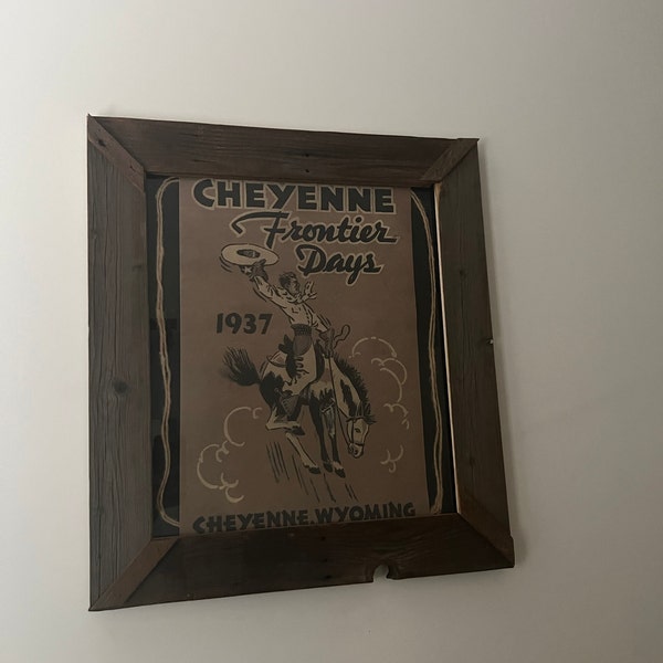 1937 Cheyenne Frontier Days Poster Vintage Print 12x18 - Etsy