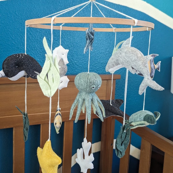 Outer Space Baby Mobile, Space Man Crib Mobile, Hanging Mobile, Baby ...