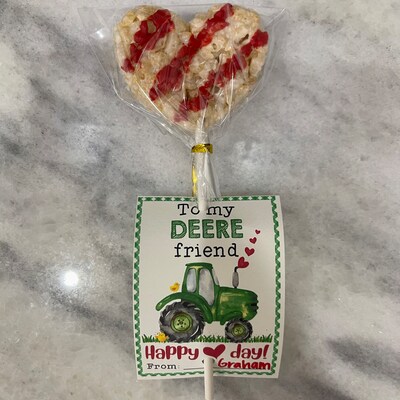 Printable Tractor Valentine's Day Cards Deere Friend Valentine's Day ...
