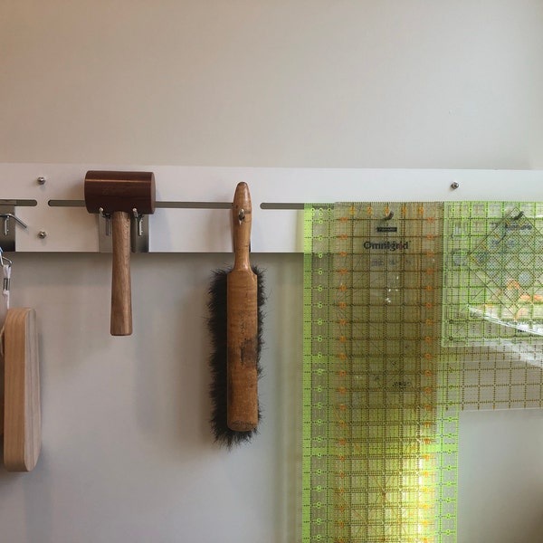 36" Quilting Ruler Rack: Wall Mounted Sewing Room Organizer - Etsy