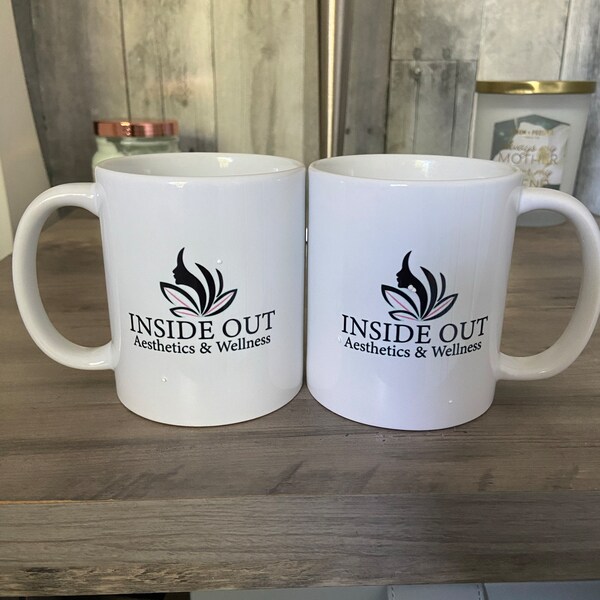 Business Logo Mug, Custom Business Company Name Mug, New Business Gifts ...