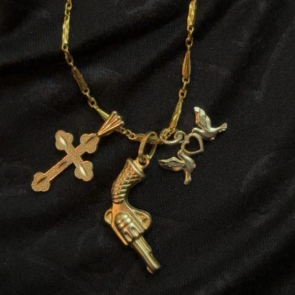 14k Solid Gold Love Birds Heart Pendant: Romantic Dove Charm - Etsy