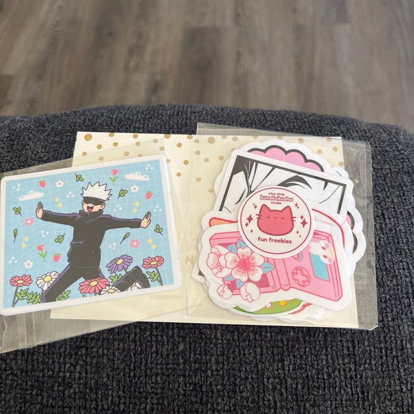 Gojo Satoru Flower Field Sticker Strawberry Flowers JJK Jujutsu Kaisen ...