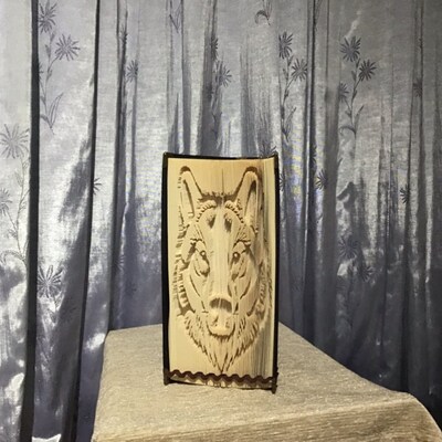 Wolf Head 2 Cut and Fold Book Folding Pattern Only 555 - Etsy UK