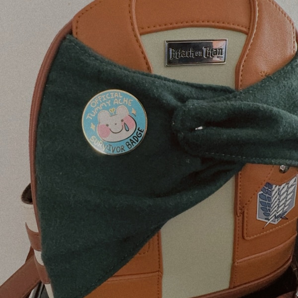 OFFICIAL Tummy Ache Survivor Badge | Funny & Cute Enamel Pin | Lapel ...