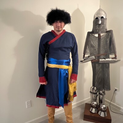 Mongolian Deel / Asian Historical Cotton Coat - Etsy