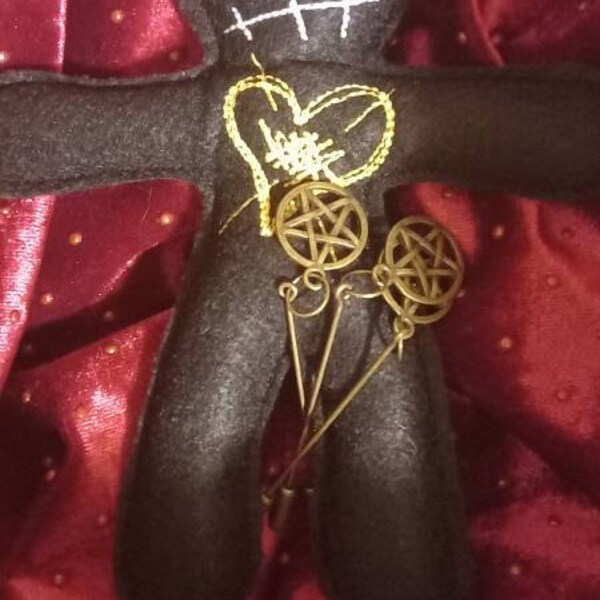 Voodoo Pins Hand Crafted (3) - Wicca, Hex, Pagan, Handmade, Altar ...