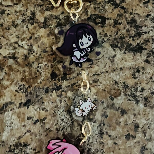 Madoka Homura Series-charms Keychain - Etsy