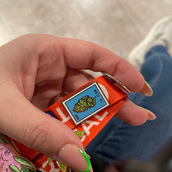 LA FLOR PIN - [ Weed Nug Loteria Card, Cannabis, Marijuana, Ganja ...
