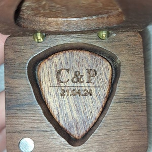 Custom Wooden Guitar Picks Box,personalized Guitar Pick Holder Storage ...