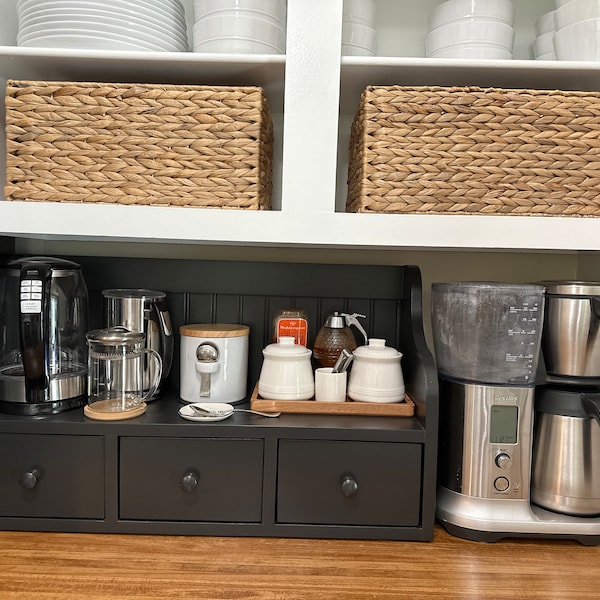 Cook Book Recipe Display Rack Counter Top Shelf Recipe Drawers Country ...