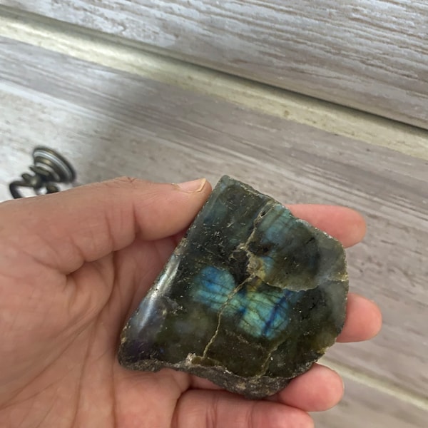Natural Labradorite Slab, Rough Labradorite Crystals, High Flash ...