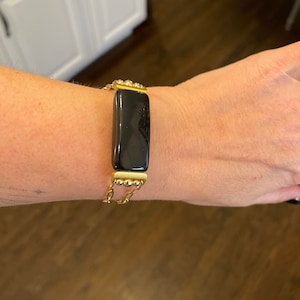 Gorgeous Women Wear Gold Fitbit Luxe Band Luxury Fitbit Luxe - Etsy