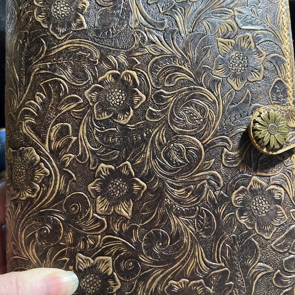Rustic Leather Travel Diary Log , Personalized Refillable Leather ...
