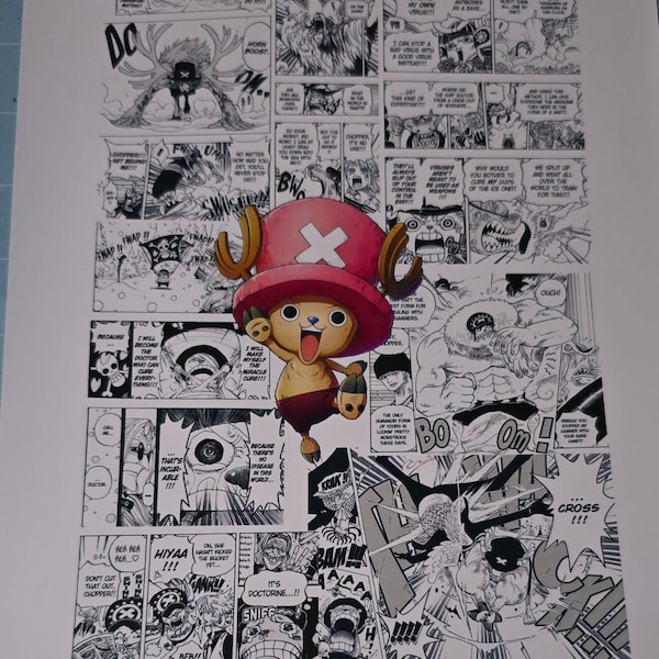 Manga Poster - Tony Tony Chopper - Curated Manga Panels - Digital Print ...