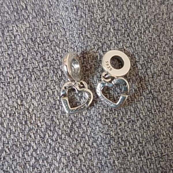 Openwork Music Notes Charm , Authentic Genuine S925 Sterling Silver ...