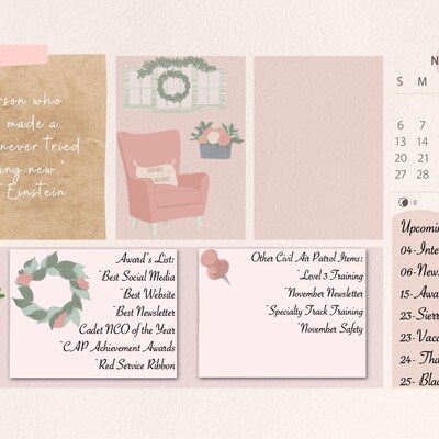 SET OF 3 Purple Desktop Wallpaper Organizer Studentdesktop ...