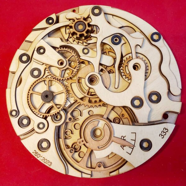 Watch Movement | Laser Cut File for Creating Multilayered 3D Mechanical ...