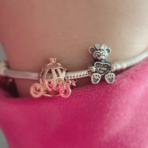 New Pandora Rose™ Gold Pink Daisy Flower Dangle Pendant Charm | Etsy