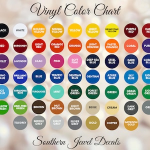 Editable Htvront HTV Color Chart Vinyl Color Chart Editable - Etsy