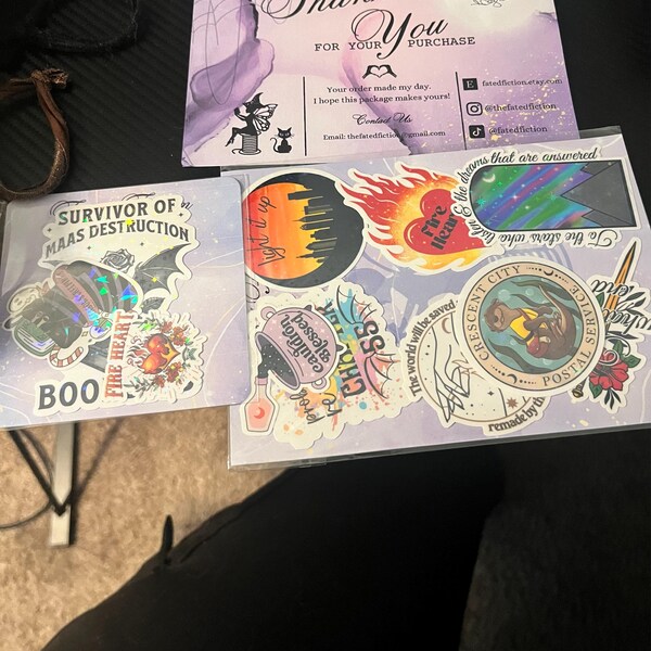 Survivor of Maas Destruction Book Club Holographic Sparkly Sticker ...