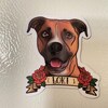 Personalized Dog Vinyl Stickers, Waterproof and Weatherproof Stickers ...