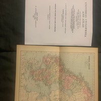 Hemispheres Original 1902 Map by the Century Company. Original Antique ...