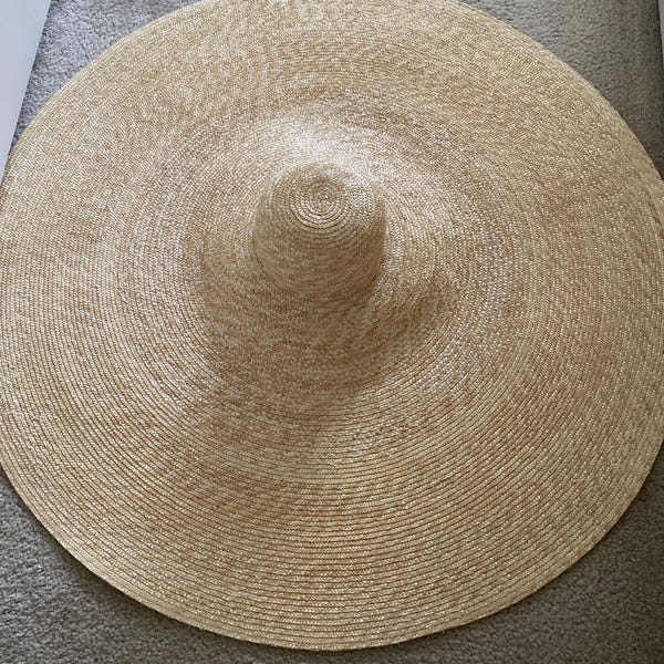Oversized Straw Hat: Wide Brim Panmilli Photoshoot Hat - Etsy