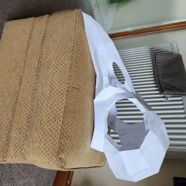 Crow Raven Skull Mask Papercraft, Printable DIY PDF Template, Paper ...