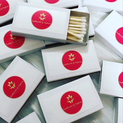 Custom Match Box Labels Matchbox Stickers Your Logo or Image - Etsy