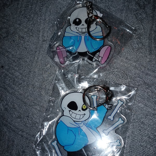 UNDERTALE Charm Keychains - Sans Papyrus Metaton Blookie - Etsy