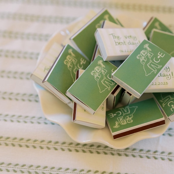 Wedding Martini Matchbox Template | Weddings and Events | Fully ...