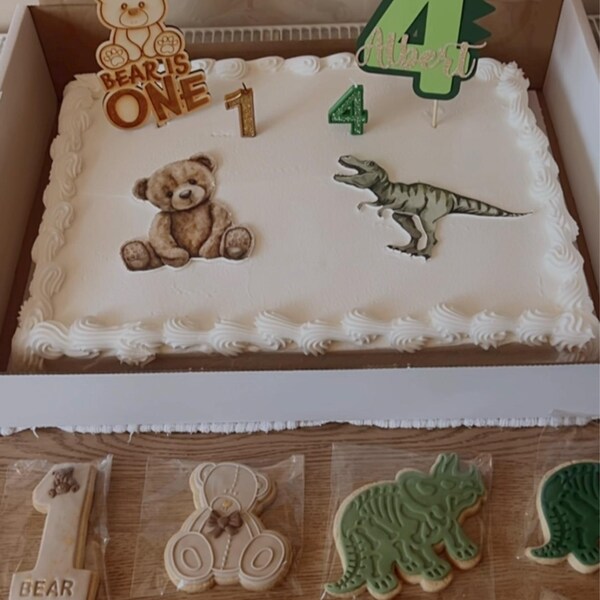 Princess and Prince Number Two Children's 2nd Birthday Cake Topper ...