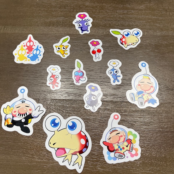 Pikmin Chibi Sticker Set - Etsy