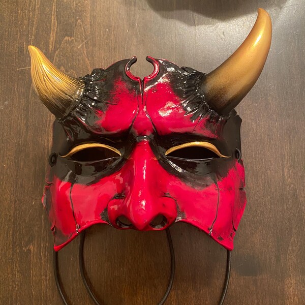Skull Mask Classic 2 Red - Etsy