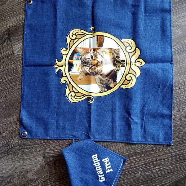 Custom Wedding Banner, Personalised Linen Flag, Wedding or Anniversary ...