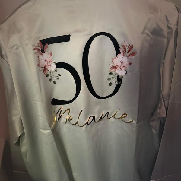 Personalised Satin Pyjamas 30th Birthday ,18th 21st Birthday Pajamas ...