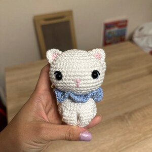 Kitty, the Little White Kitten Pattern Crochet Cat Pattern Amigurumi Cat Pattern Crochet White ...