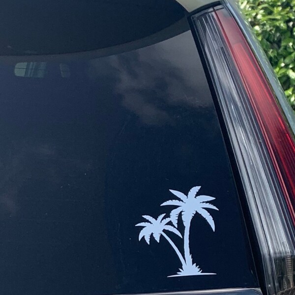 DECAL Palm Tree Vinyl Decal, Tropical Decal, Car Decal, Laptop Decal ...