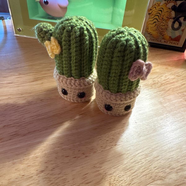 Handmade Small Crochet Cactus - Etsy