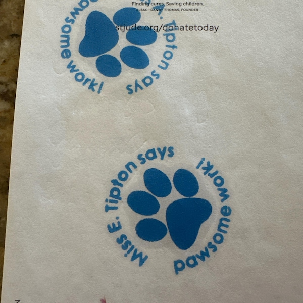 Personalised Teacher Stamp, Late Work Stamp, Absent Work Stamp, Mark ...