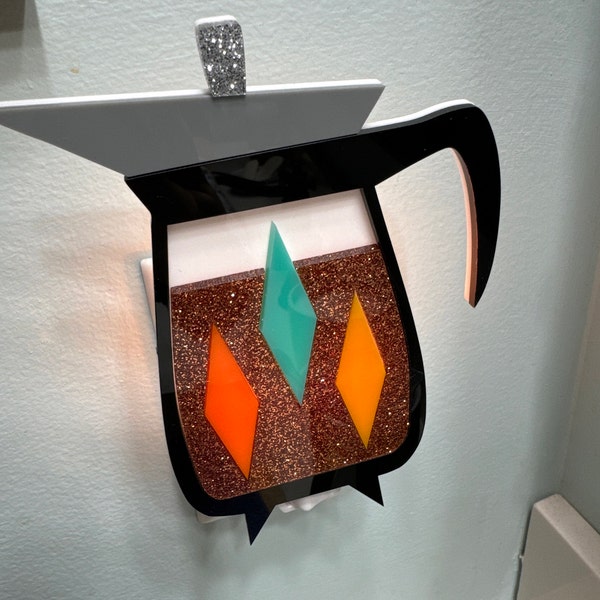 Mid Century Modern "percolator" Night Light: Retro Coffee Pot - Etsy