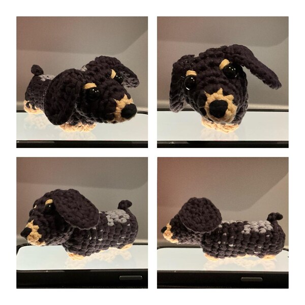 Dachshund Dog Crochet Patterns, Stuffed Animal Crochet Pattern ...