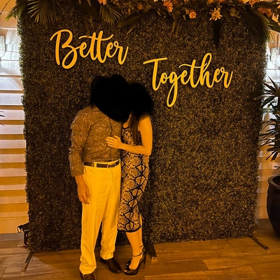 Better Together Wedding Sign, Wood Sign for Backdrop, Wedding Hedge ...